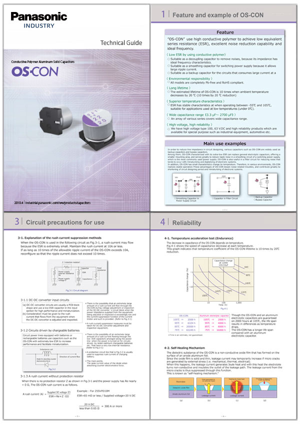 OS-CON Technical Guide - Industrial Devices & Solutions - Panasonic